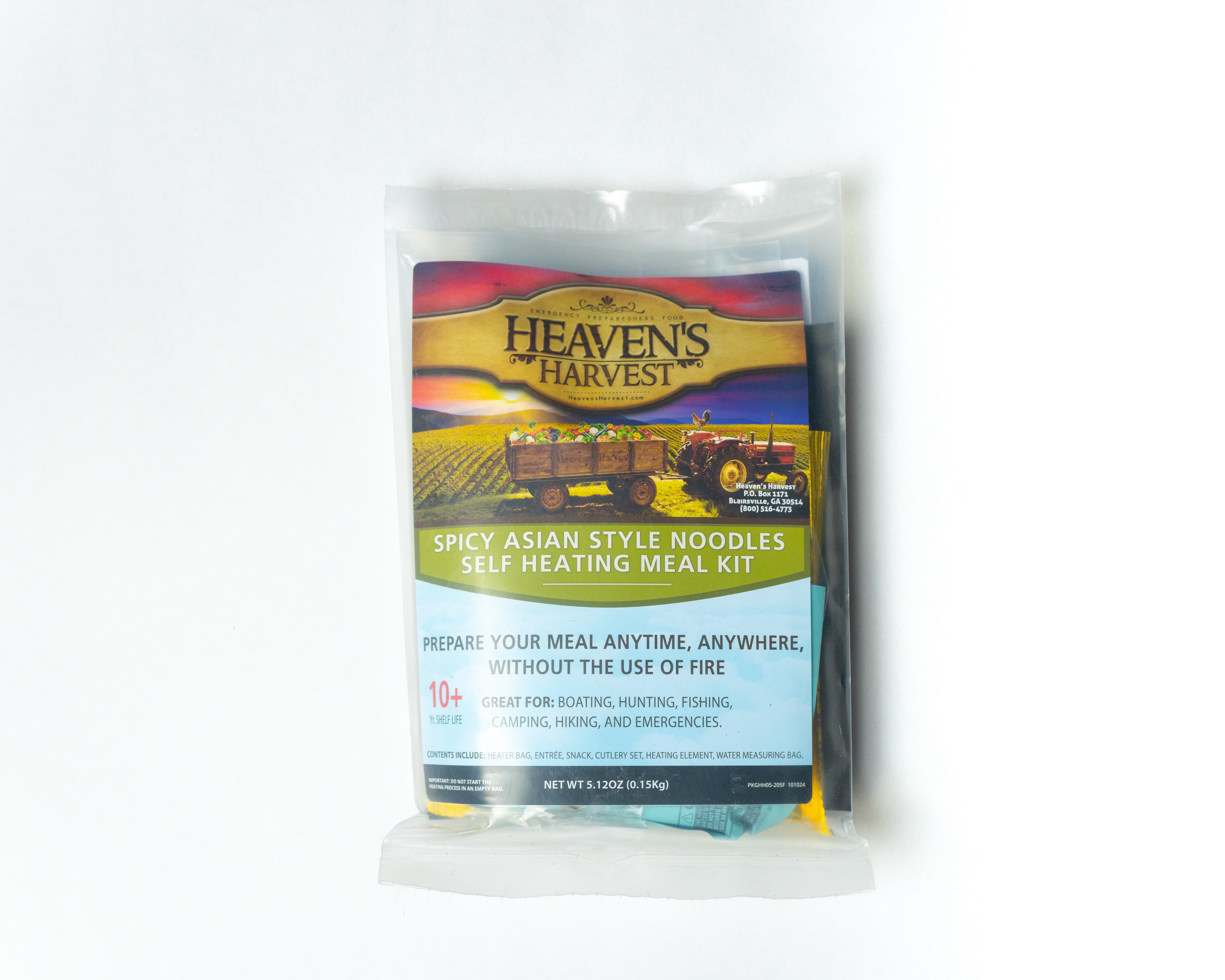 Heaven's Harvest: Self-Heating meal Kit - Spicy Asian Style Noodles ...